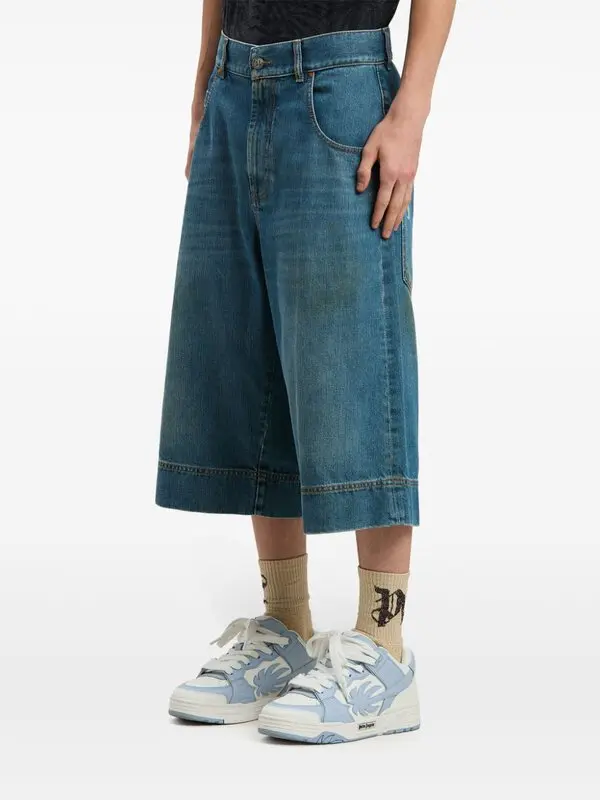 Palm Angels G-curved Shorts - Blue