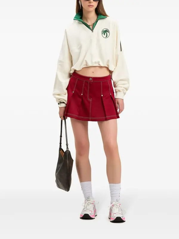 Palm Angels Pleated Mini Skirt