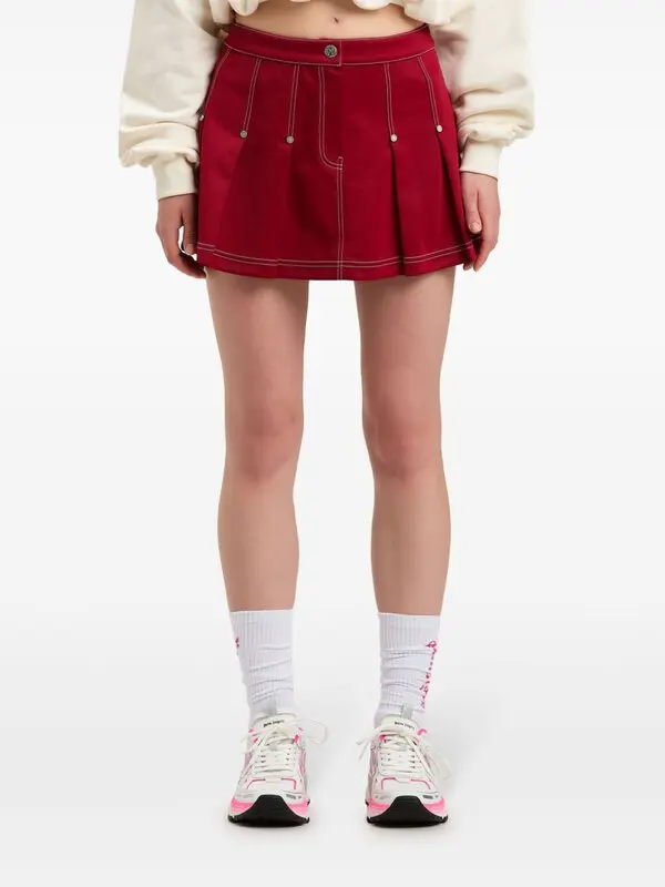 Palm Angels Pleated Mini Skirt