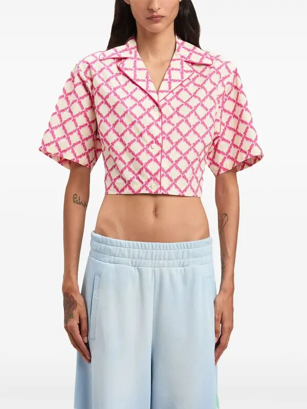 Palm Angels Logo Crisscross Shirt