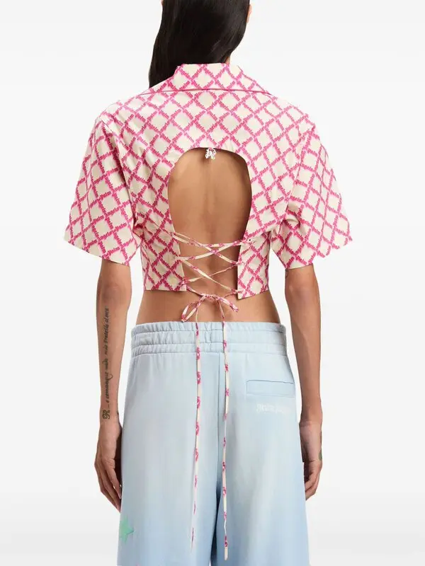 Palm Angels Logo Crisscross Shirt
