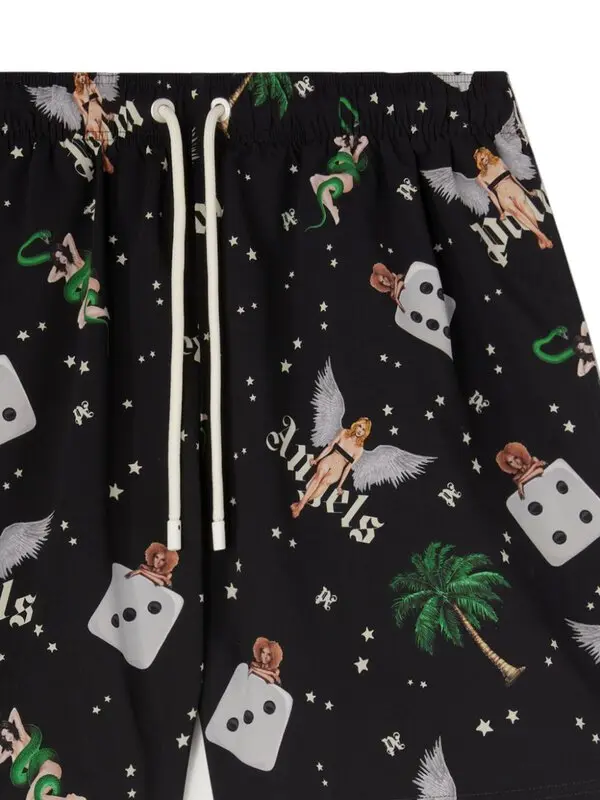 Palm Angels Pin-up Swim Shorts