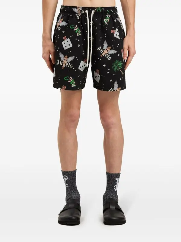 Palm Angels Pin-up Swim Shorts