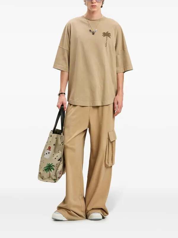 Palm Angels Palms Over T-Shirt - Neutrals - 42% Off | Editorialist