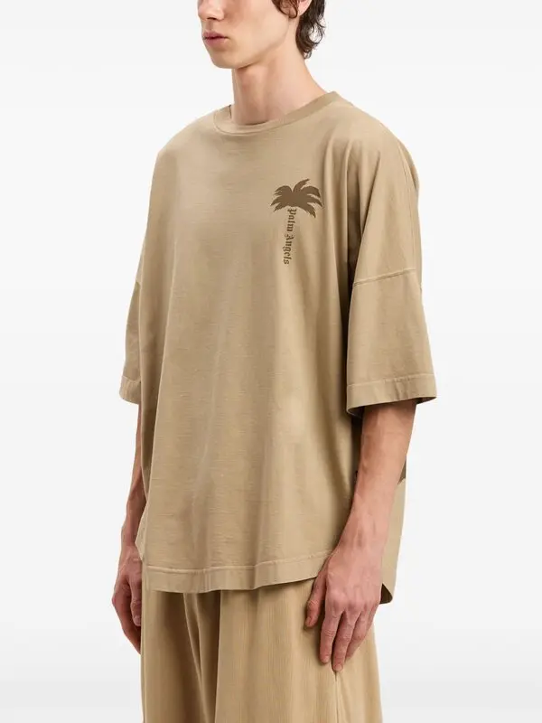 Palm Angels Palms Over T-Shirt - Neutrals - 42% Off | Editorialist