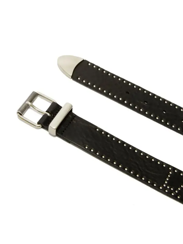 Palm Angels Logo Studded Belt