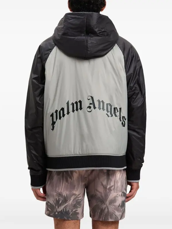 Palm Angels Curved-logo Windbreaker