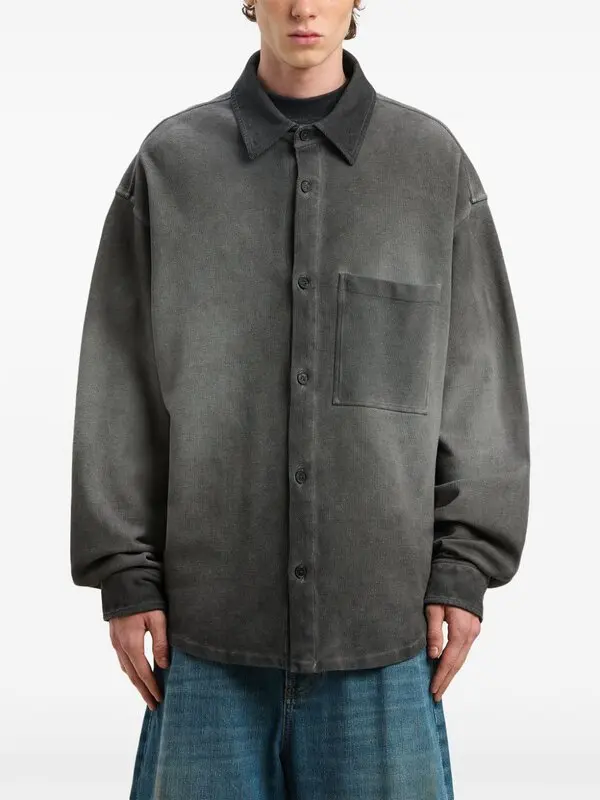 Palm Angels Classic Logo Overshirt - Black