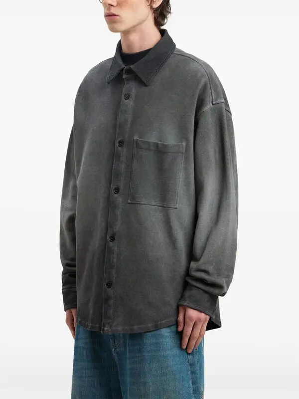 Palm Angels Classic Logo Overshirt - Black