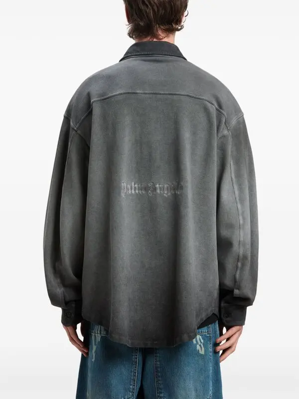 Palm Angels Classic Logo Overshirt - Black