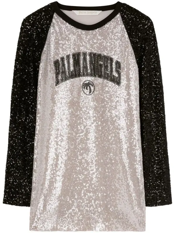 Palm Angels College Palm Mini Dress - Grey