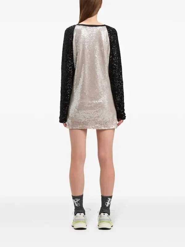 Palm Angels College Palm Mini Dress - Grey