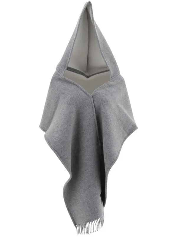 FERRAGAMO Hooded Scarf - Grey