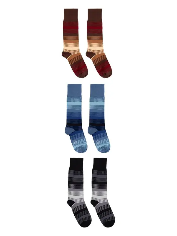 Paul Smith Striped Socks - Blue