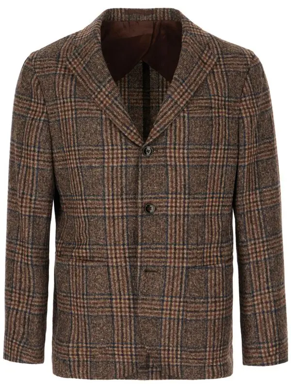 BARBA NAPOLI Checked Blazer