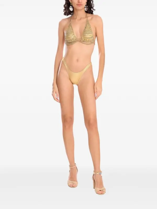 AMIR SLAMA Chain Link Detail Bikini Set