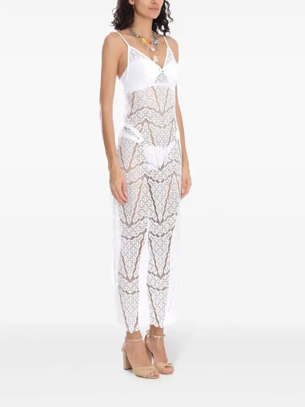 AMIR SLAMA Lace Midi Dress
