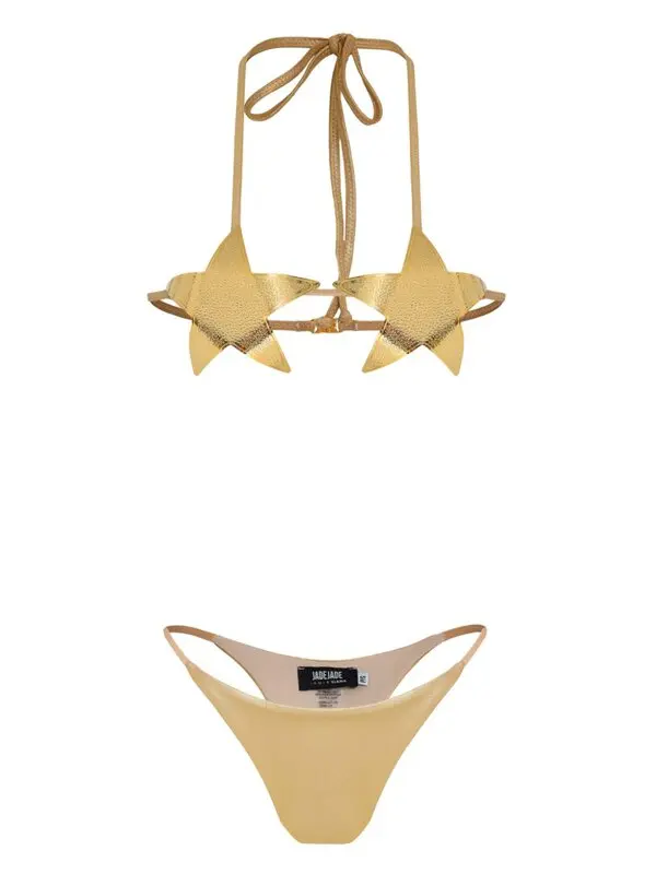 AMIR SLAMA X Jade Picon Star-detail Bikini Set - Gold