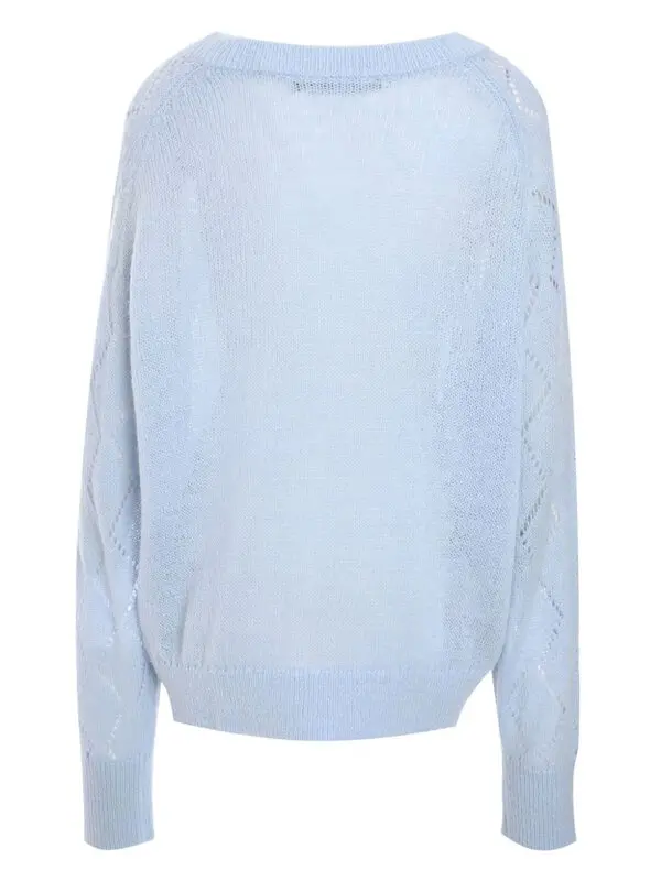 ROTATE BY BIRGER CHRISTENSEN Pointelle-knit Sweater