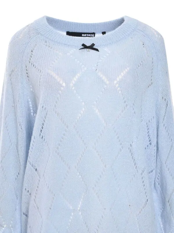 ROTATE BY BIRGER CHRISTENSEN Pointelle-knit Sweater