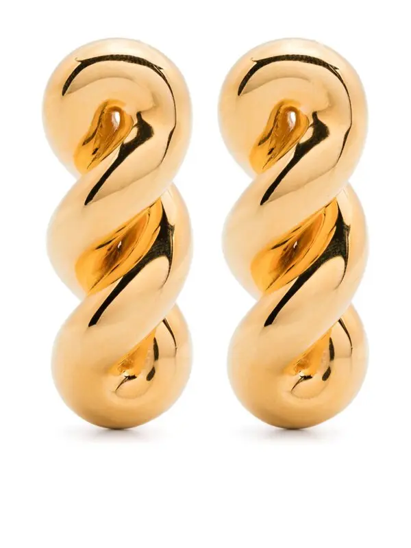 UNCOMMON MATTERS Long Twist Earrings - Gold