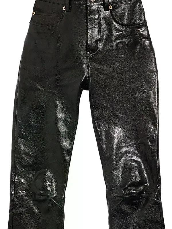 Balenciaga Flared Leather Trousers
