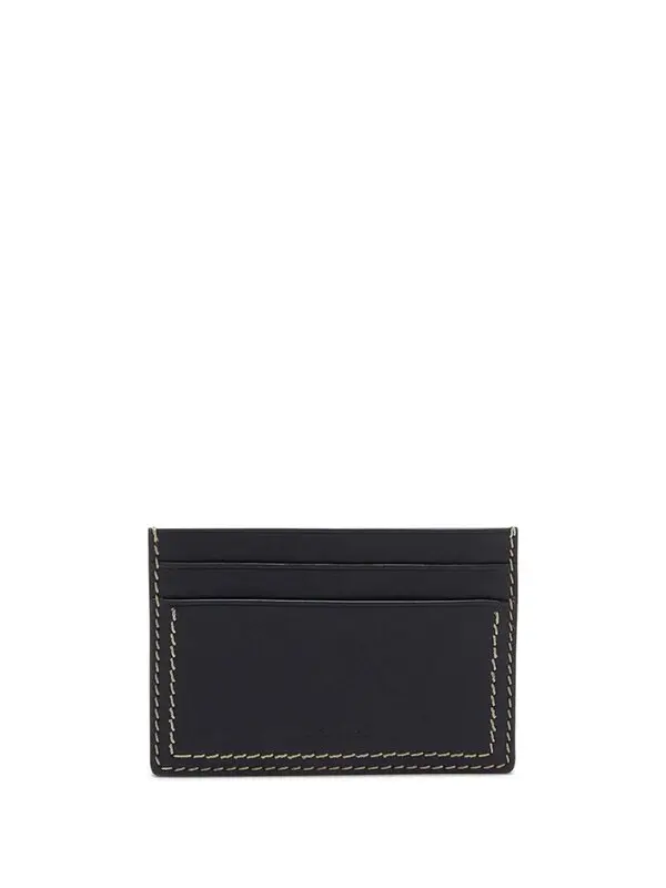 JIL SANDER Logo-debossed Card Holder - Black