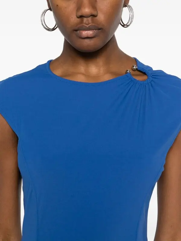 Patrizia Pepe Piercing-detail Mini Dress