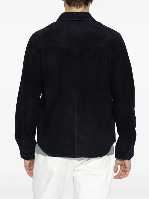 Officine Générale Suede Jacket - Blue