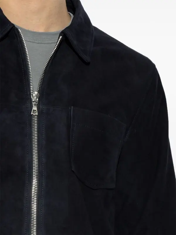 Officine Générale Suede Jacket - Blue