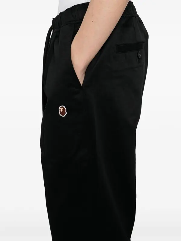 A BATHING APE Ape-head Trousers - Black