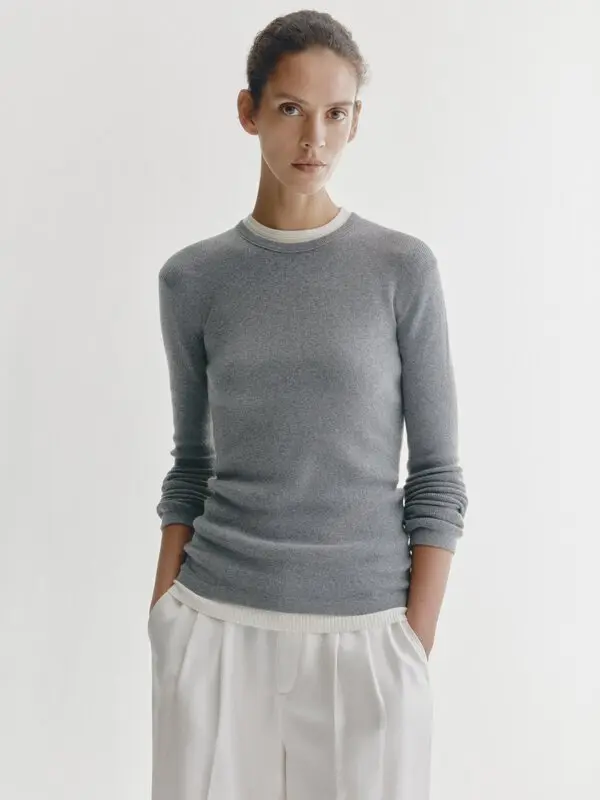 LISA YANG The Vivian Top - Deep Cloud