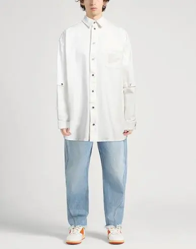 OFF-WHITE™ Off- Denim Shirt Size Cotton, Elastane