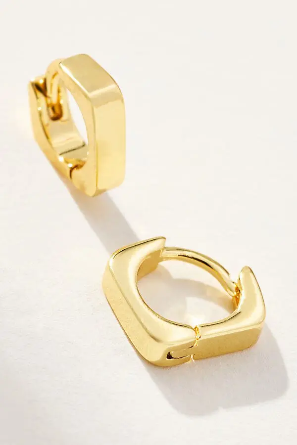 UNCOMMON JAMES Money Maker Huggie Earrings - Gold