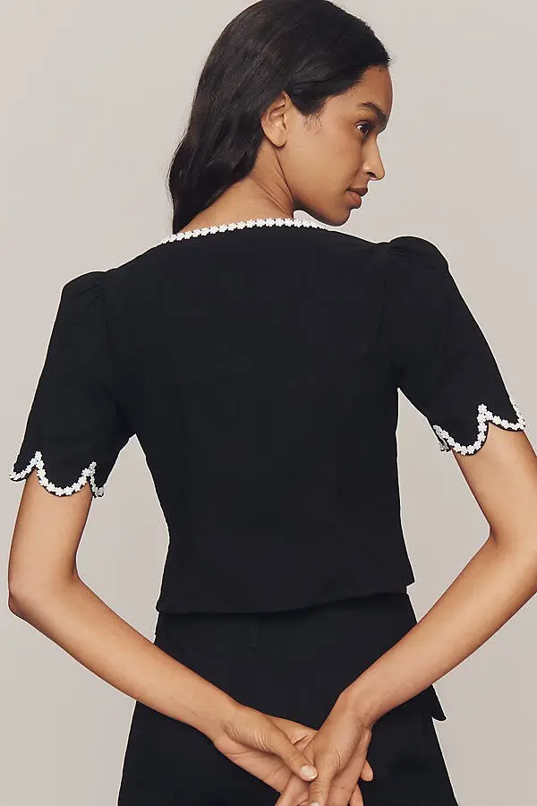 Maeve Lace-trim Blouse