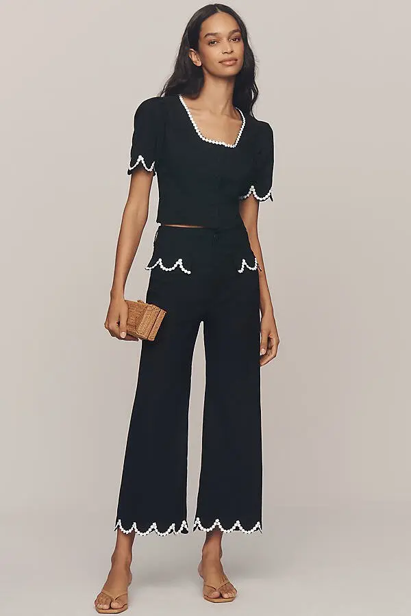 Maeve Lace-trim Blouse