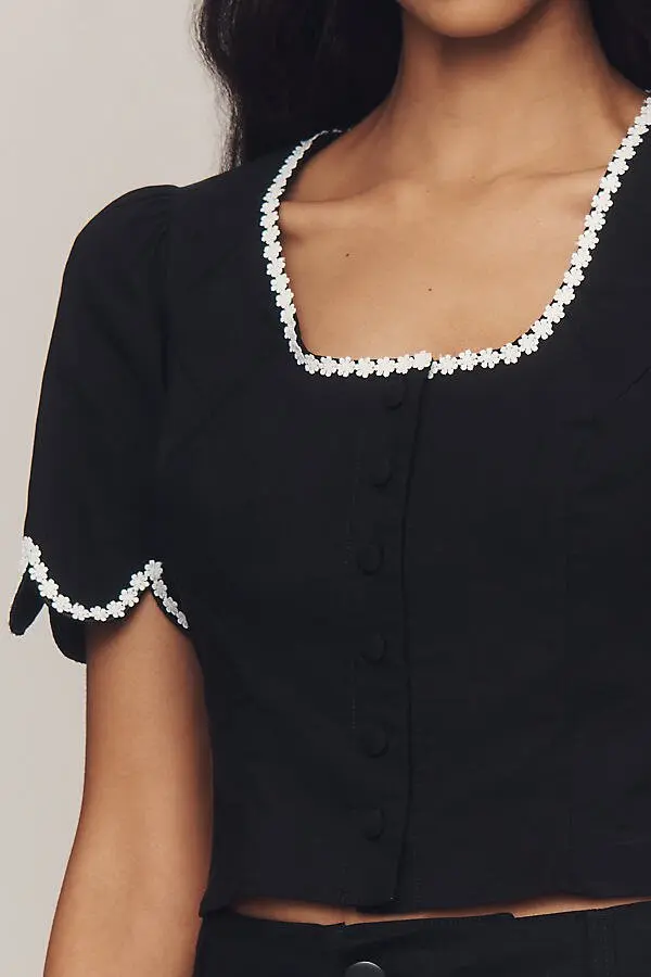 Maeve Lace-trim Blouse