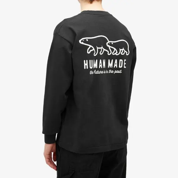 Human Made Graphic L/S T-Shirt In Black - 30% Off | Editorialist