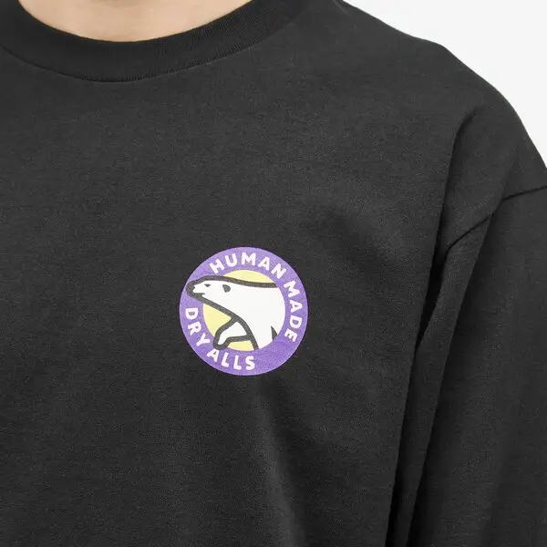 Human Made Graphic L/S T-Shirt In Black - 30% Off | Editorialist