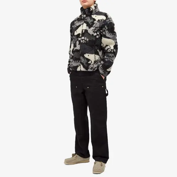 Human Made Animal Fleece Jacket - Grey | Editorialist