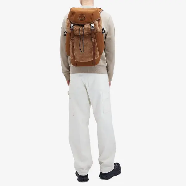 Moncler Tech Backpack In Brown - 45% Off | Editorialist