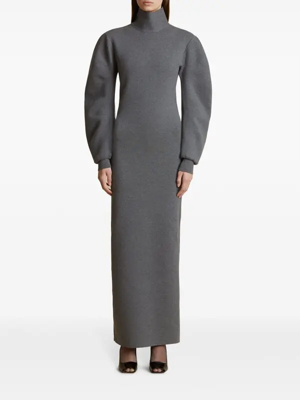 Khaite The Storm Maxi Dress - Grey