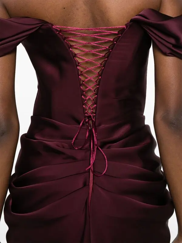 ANA RADU Drape-detail Maxi Dress
