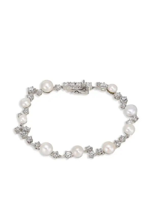 ANABELA CHAN 18kt White Gold Constellation Pearl Bracelet - Silver