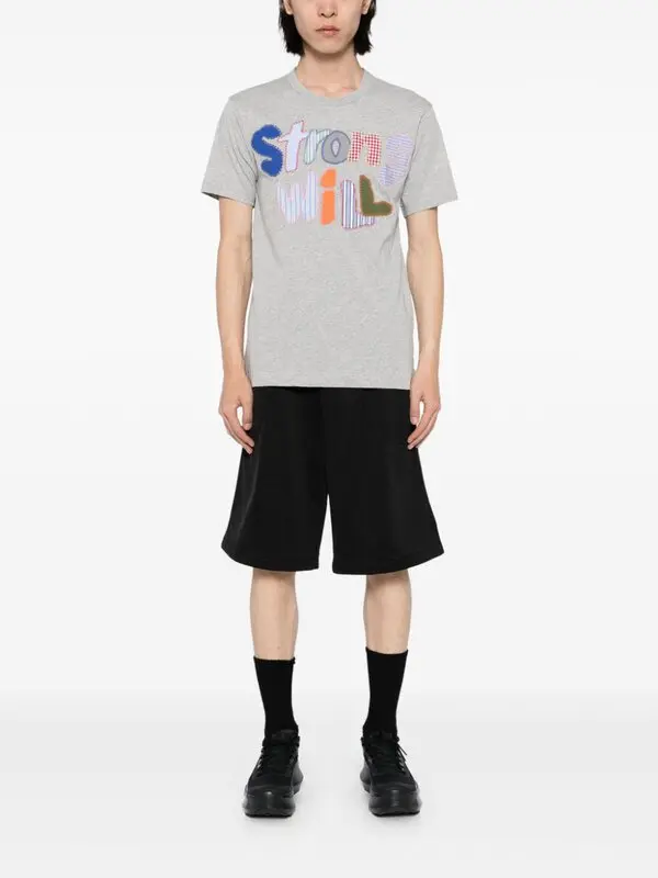 Comme Des Garçons Embroidered-strong Will T-shirt