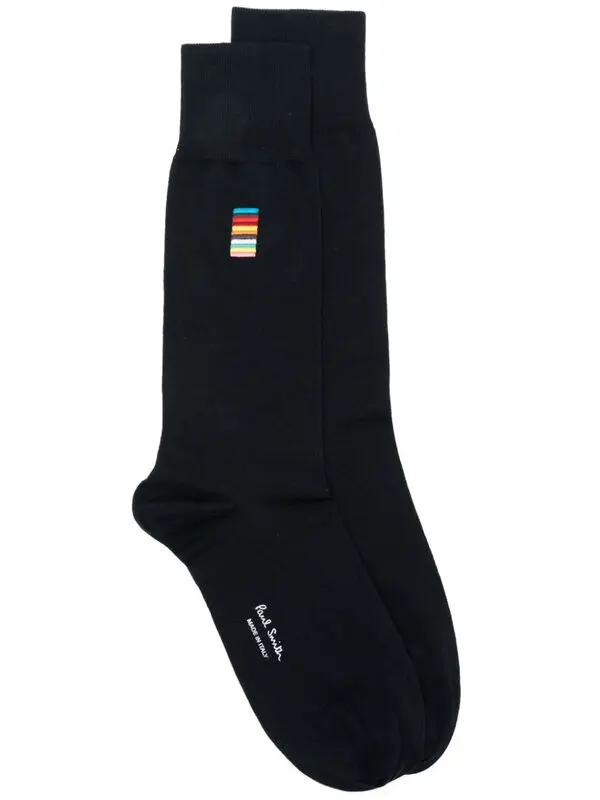 Paul Smith Artist-stripe Socks - Blue