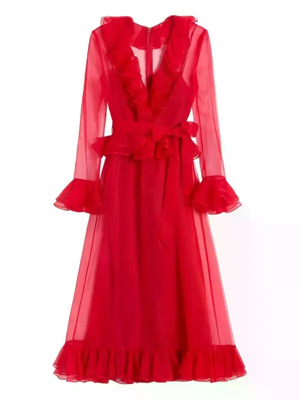 Valentino Garavani Organza Midi Dress