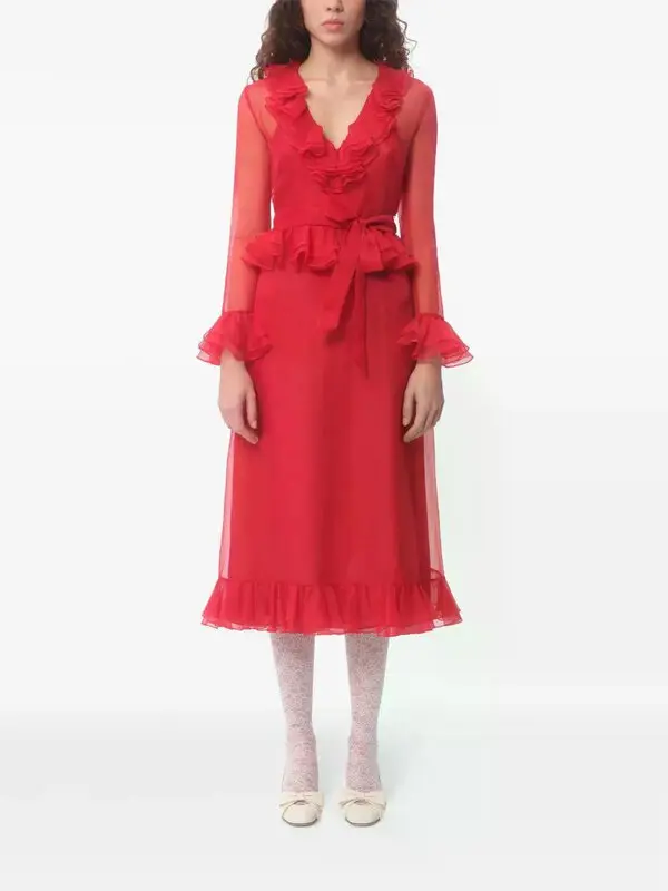Valentino Garavani Organza Midi Dress
