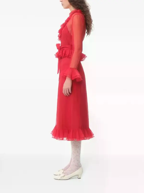 Valentino Garavani Organza Midi Dress