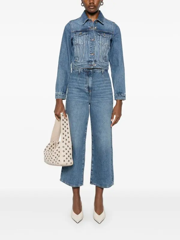Patrizia Pepe Cropped Denim Jacket
